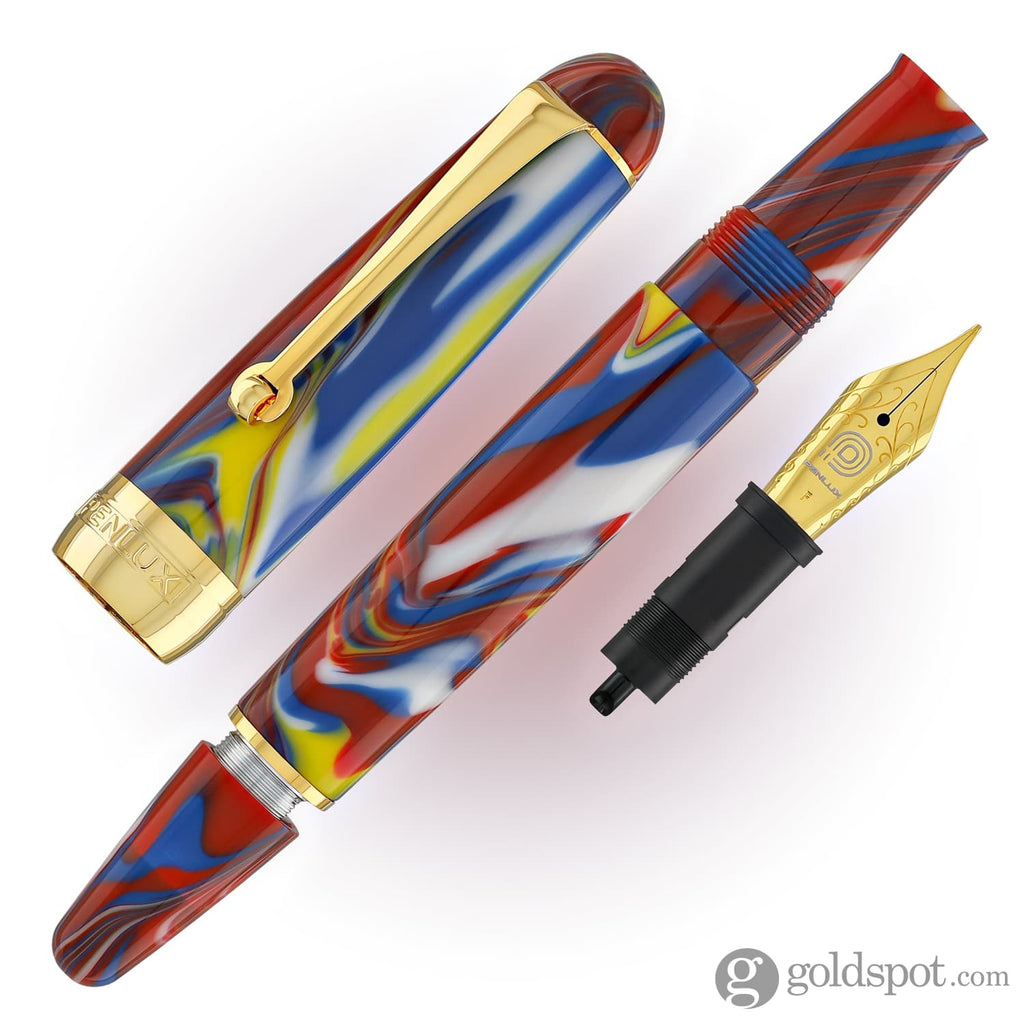 Penlux Masterpiece Delgado Fountain Pen in Macaw - Goldspot Pens