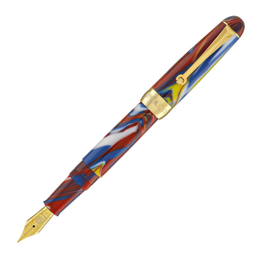 Penlux Masterpiece Delgado Fountain Pen in Macaw - Goldspot Pens
