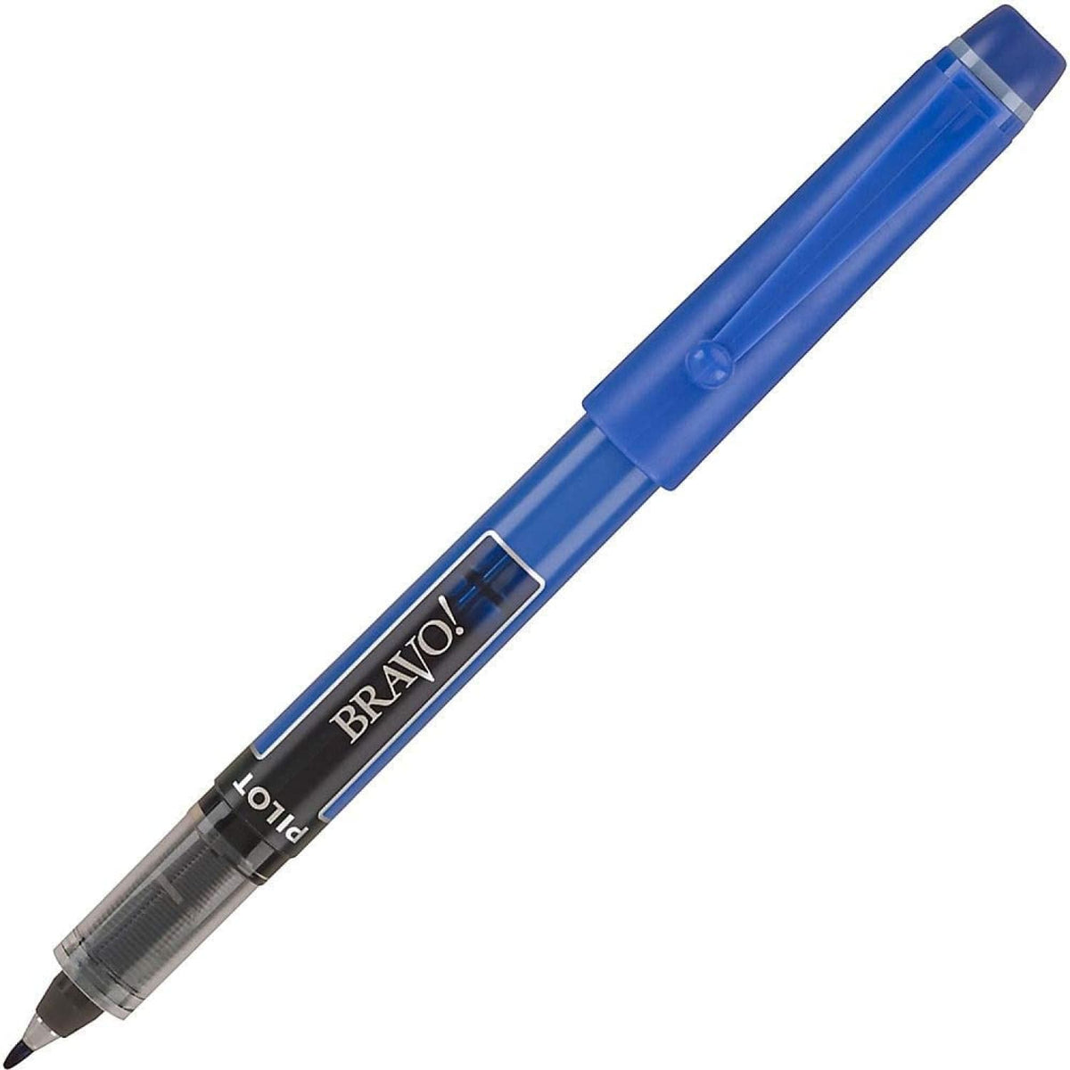 Pilot Bravo Liquid Ink Marker Pen in Blue - Bold Point - Single Pen ...