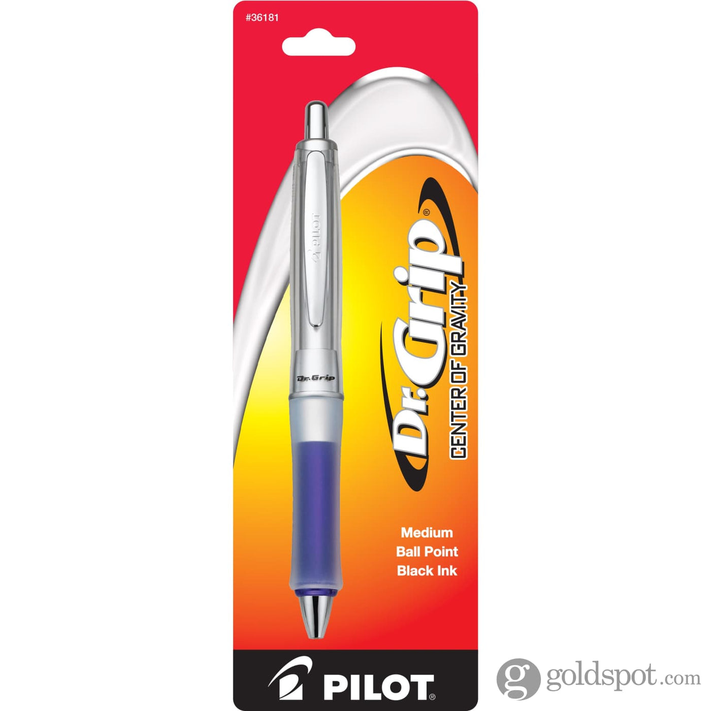 Pilot Dr. Grip Center of Gravity Retractable Ballpoint Pen in Violet B ...