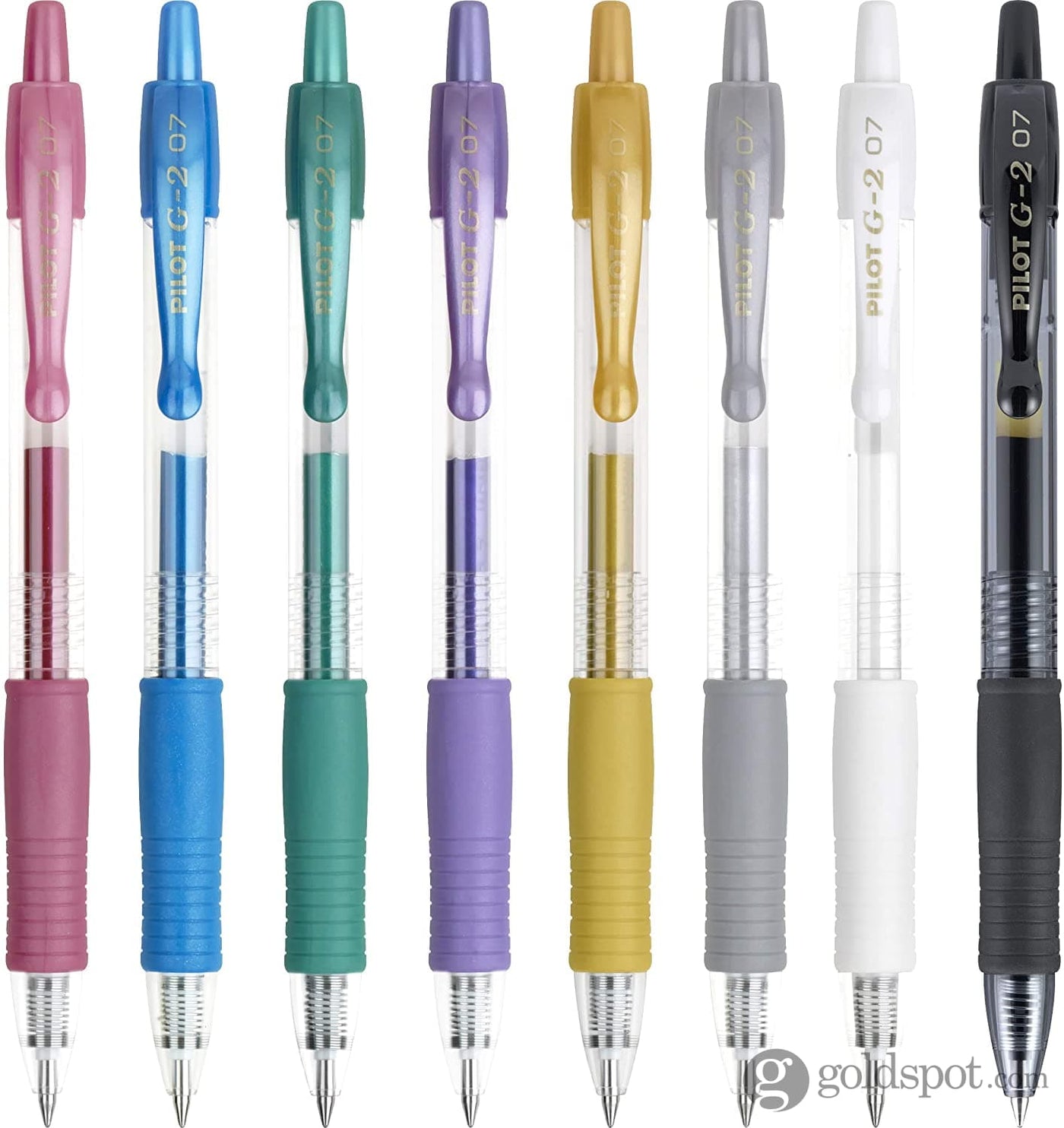 Pilot G2 Retractable Brilliant Metallic Gel Ink Pens in Assorted Color ...