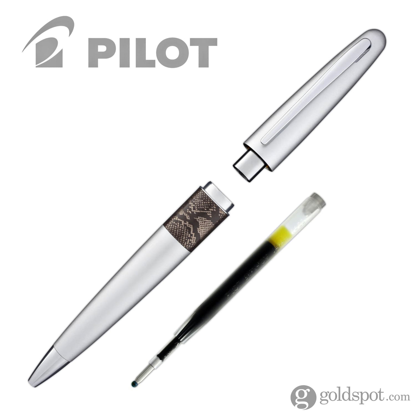 Pilot Metropolitan Animal Ballpoint Pen in Python Matte Silver ...