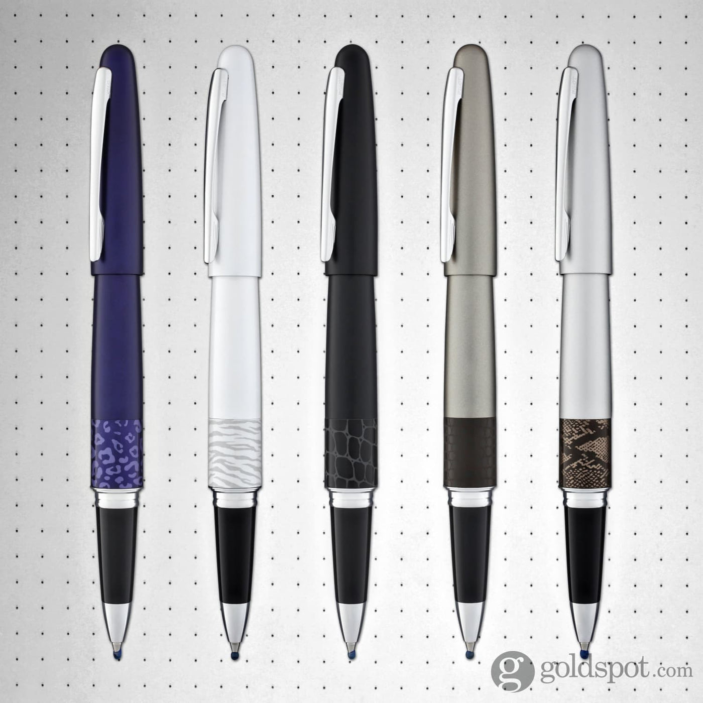 Pilot Metropolitan Animal Rollerball Pen in Python (Matte Silver ...