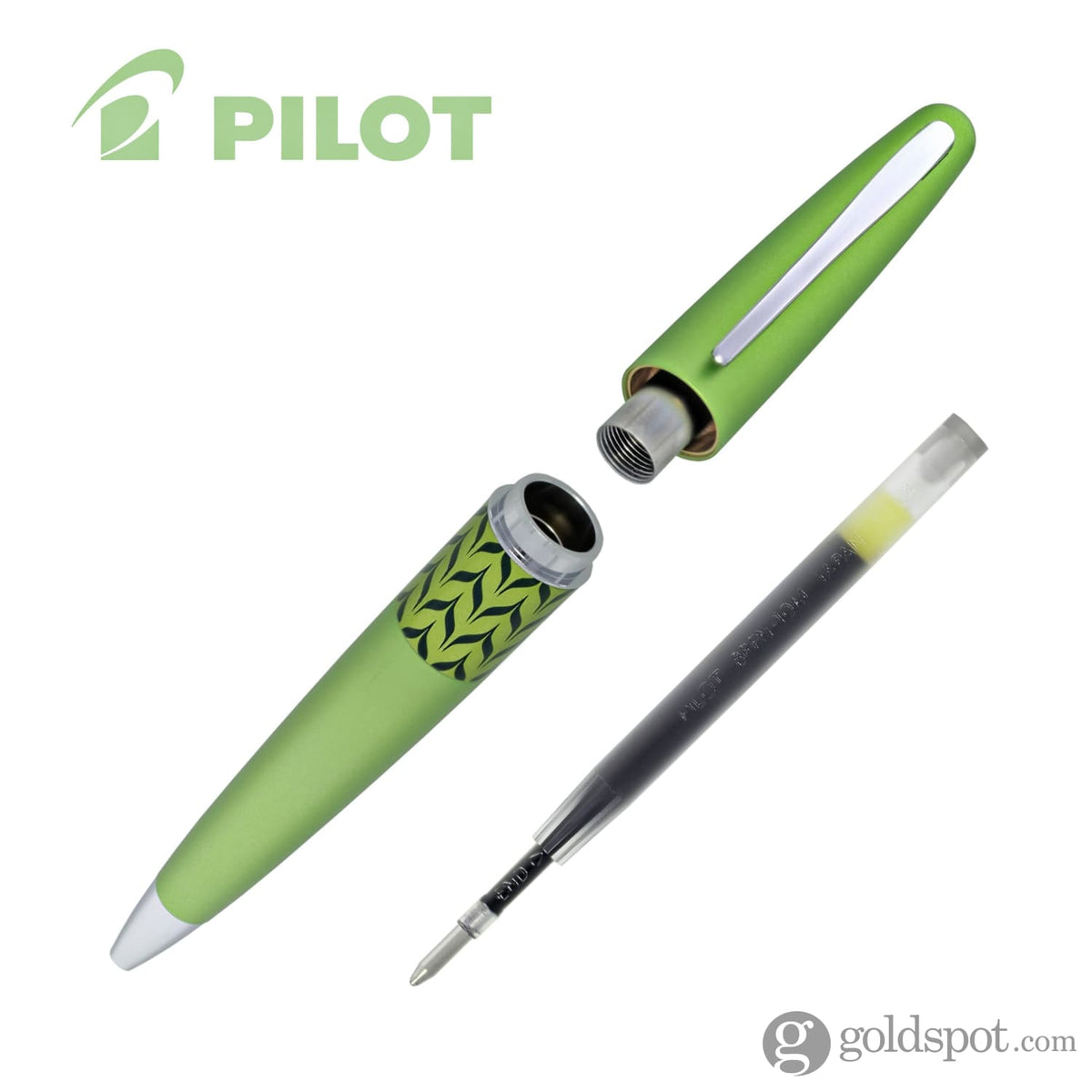 Pilot Metropolitan Retro Pop Ballpoint Pen in Green - Goldspot Pens