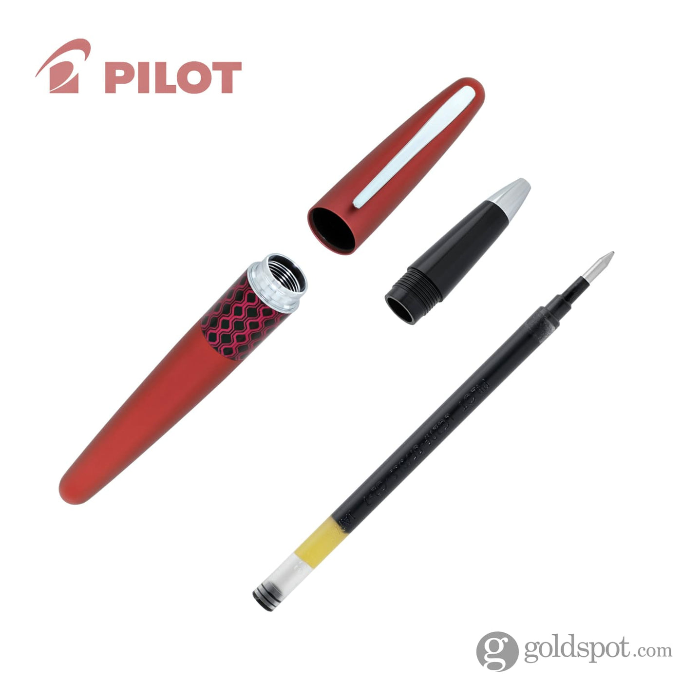 Pilot Metropolitan Retro Pop Rollerball Pen in Red - Goldspot Pens