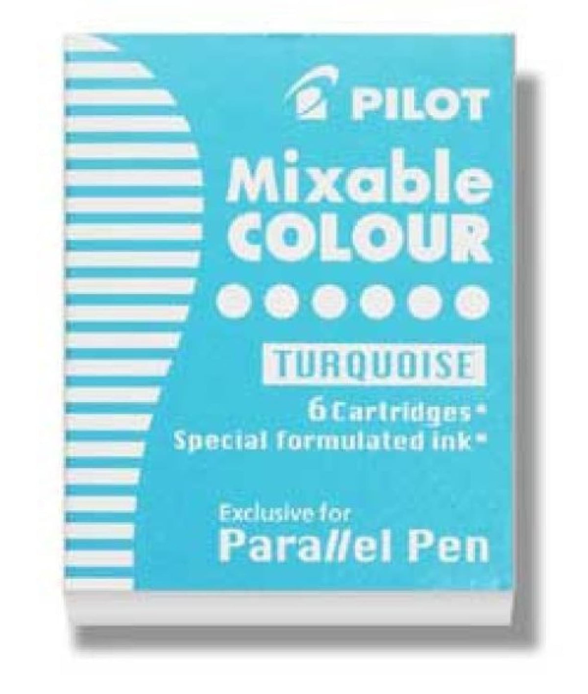Pilot Parallel Ink Cartridges in Turquoise - Pack of 6 - Goldspot Pens