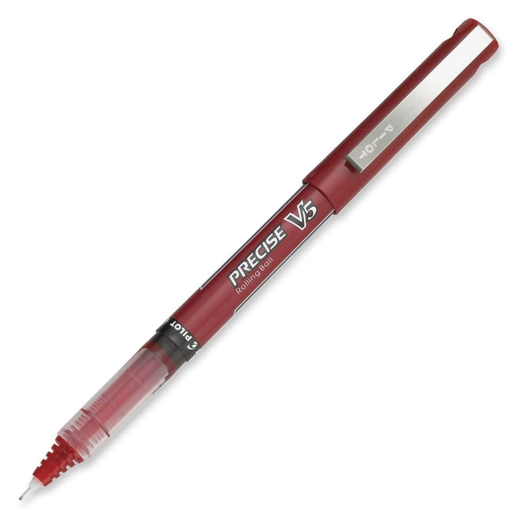 Pilot Precise V5 Rollerball Stick Pen in Red Liquid Ink - Extra Fine P ...