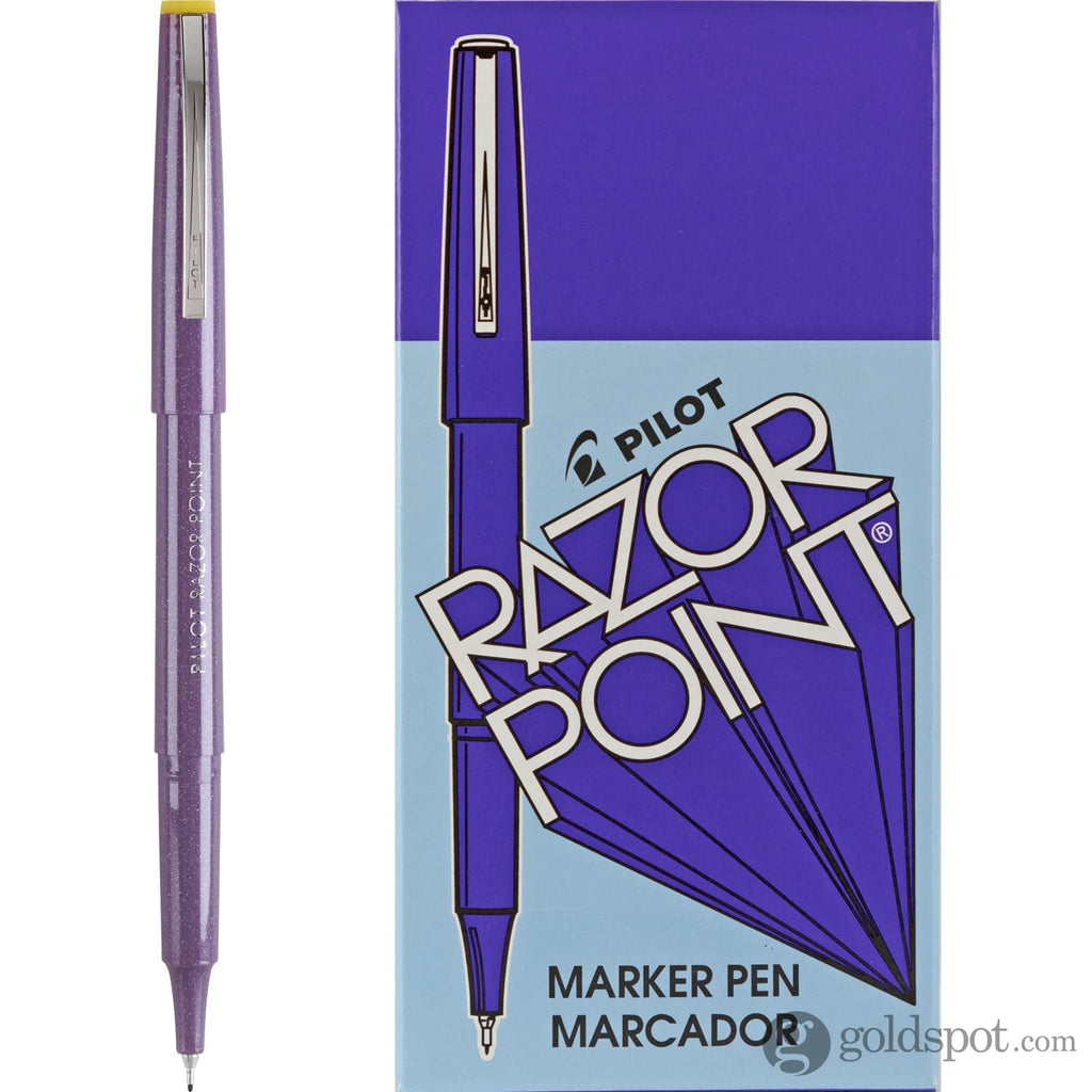 Pilot Razor Point Marker Pen in Purple - Ultra Fine Point - Goldspot Pens