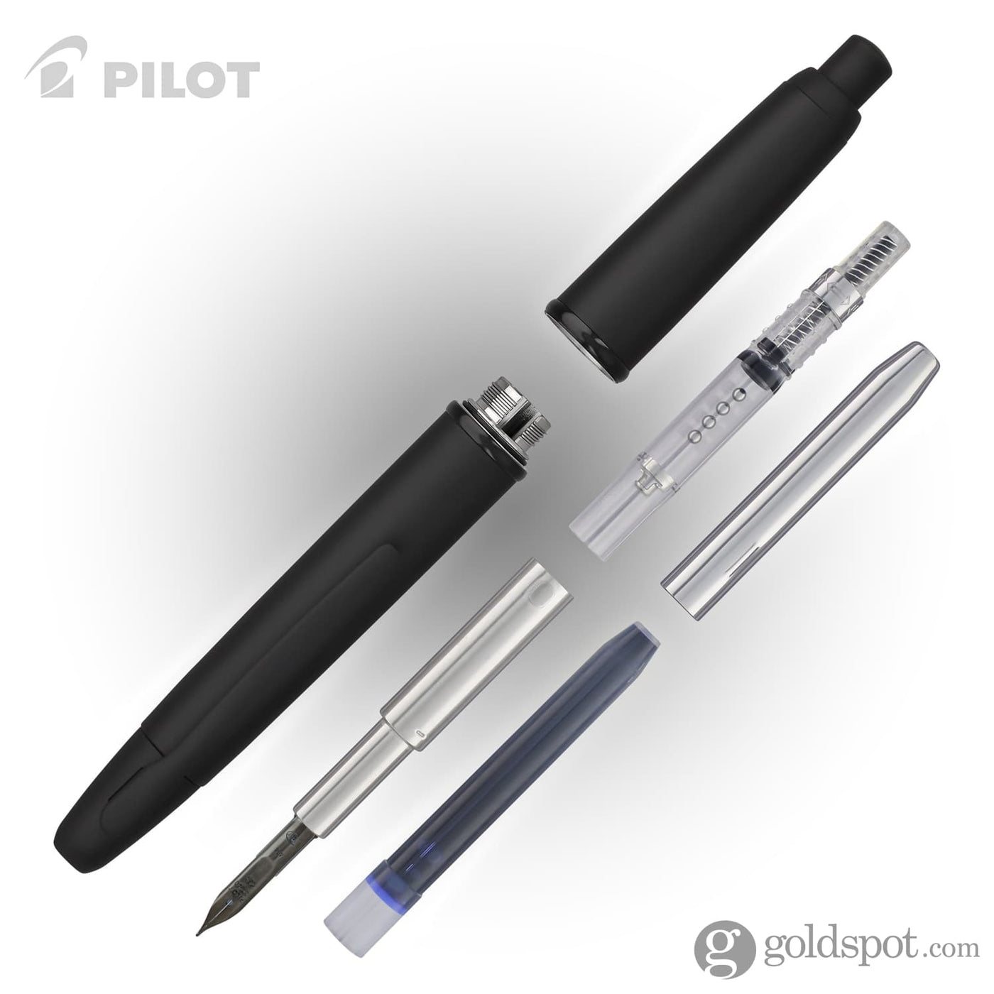 Pilot Vanishing Point Fountain Pen in Matte Black - 18K Gold - Goldspot ...