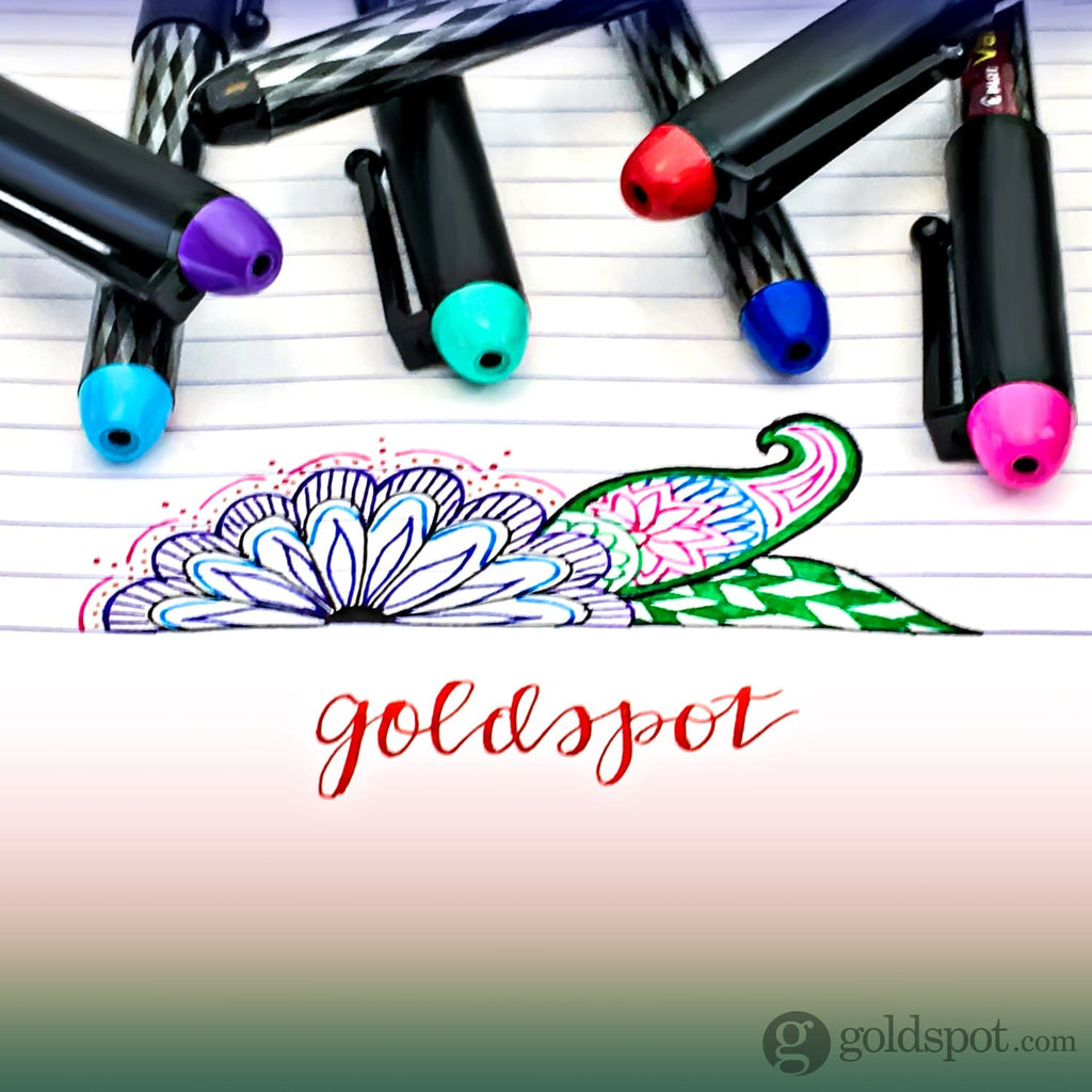 Pilot Varsity Disposable Fountain Pen in Black with Assorted Ink Color ...