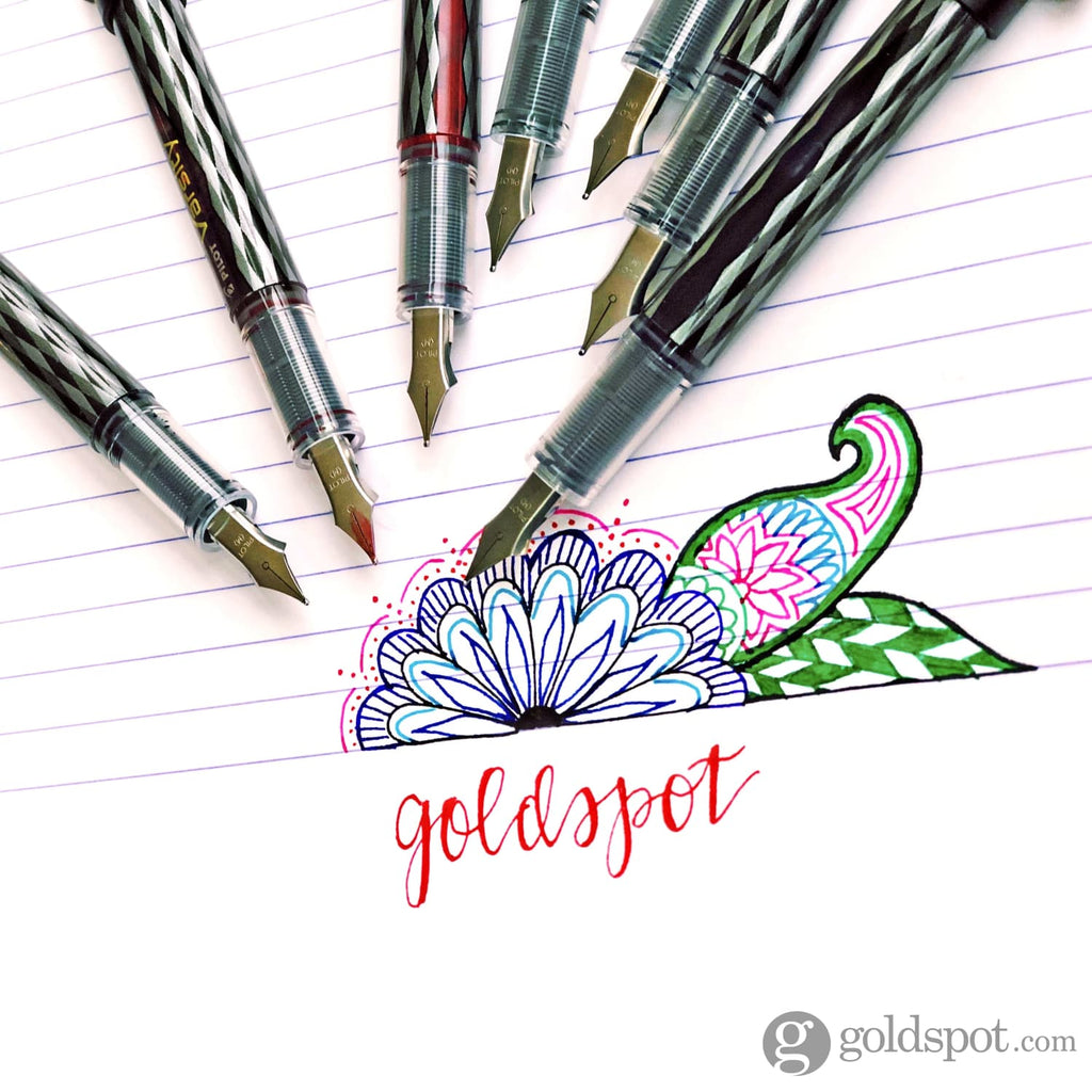 Pilot Varsity Disposable Fountain Pen in Black with Assorted Ink Color ...