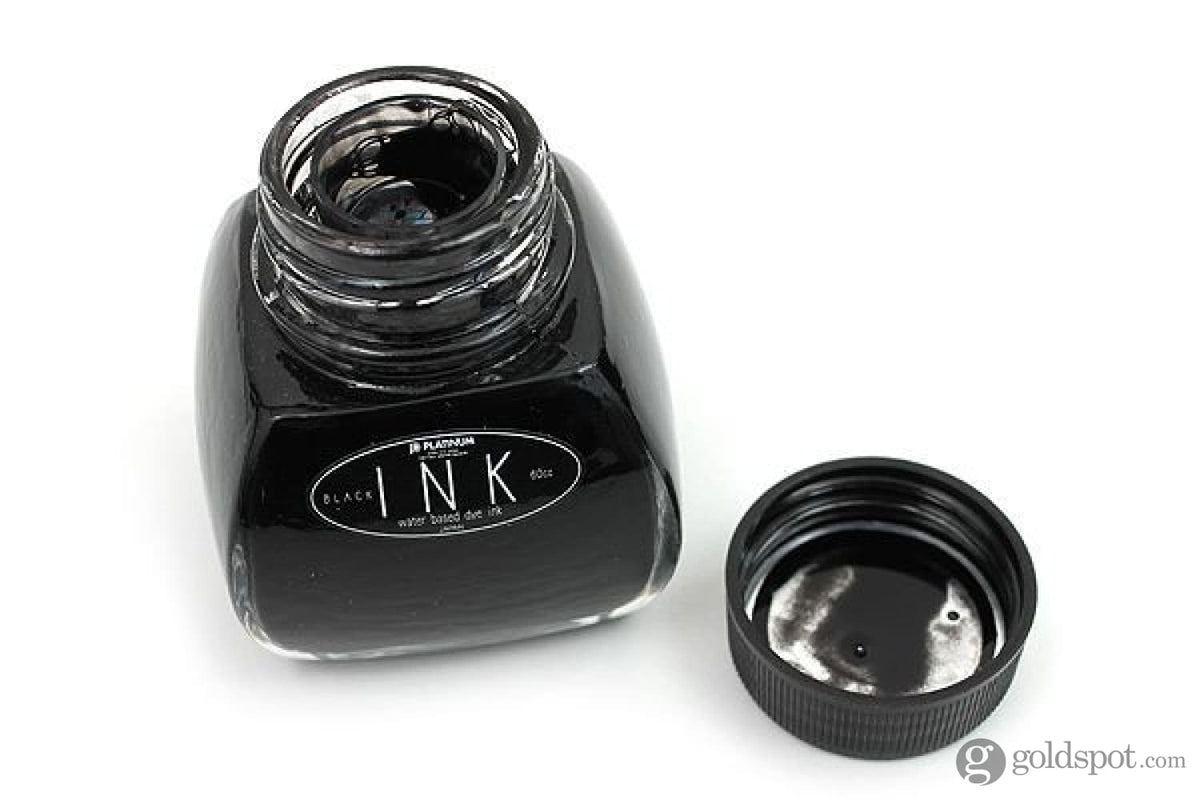 Platinum Bottled Ink in Black - 60 mL - Goldspot Pens