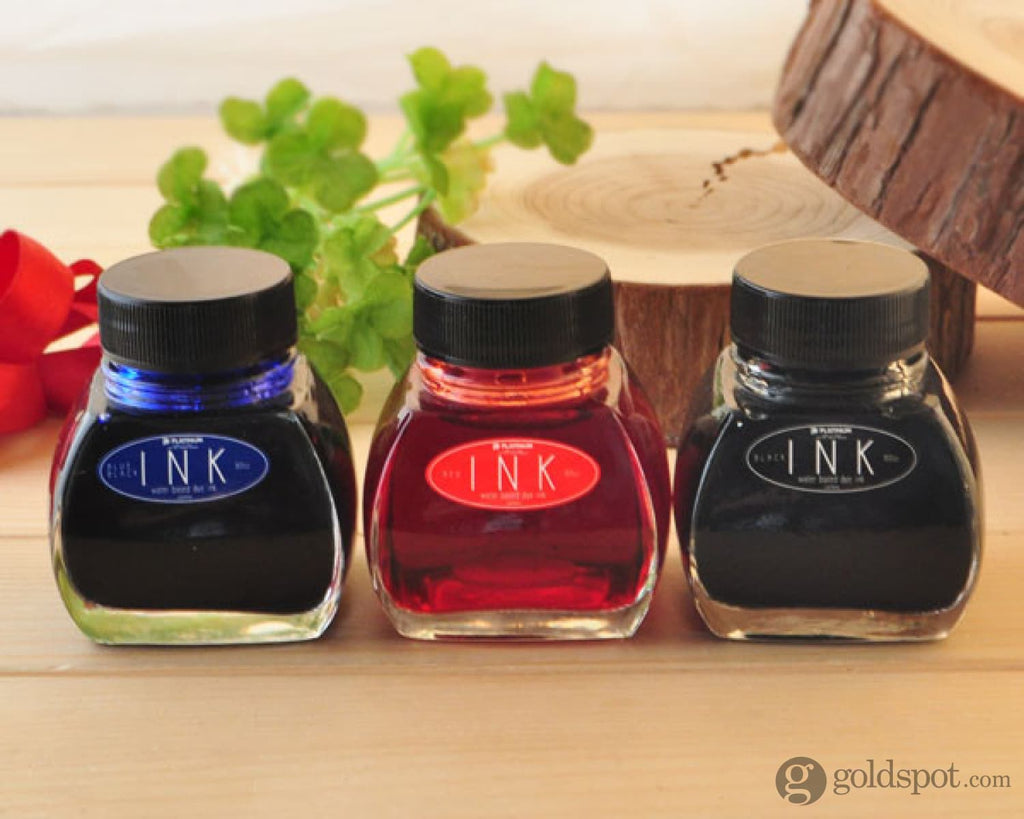 Platinum Bottled Ink in Blue-Black - 60 mL - Goldspot Pens