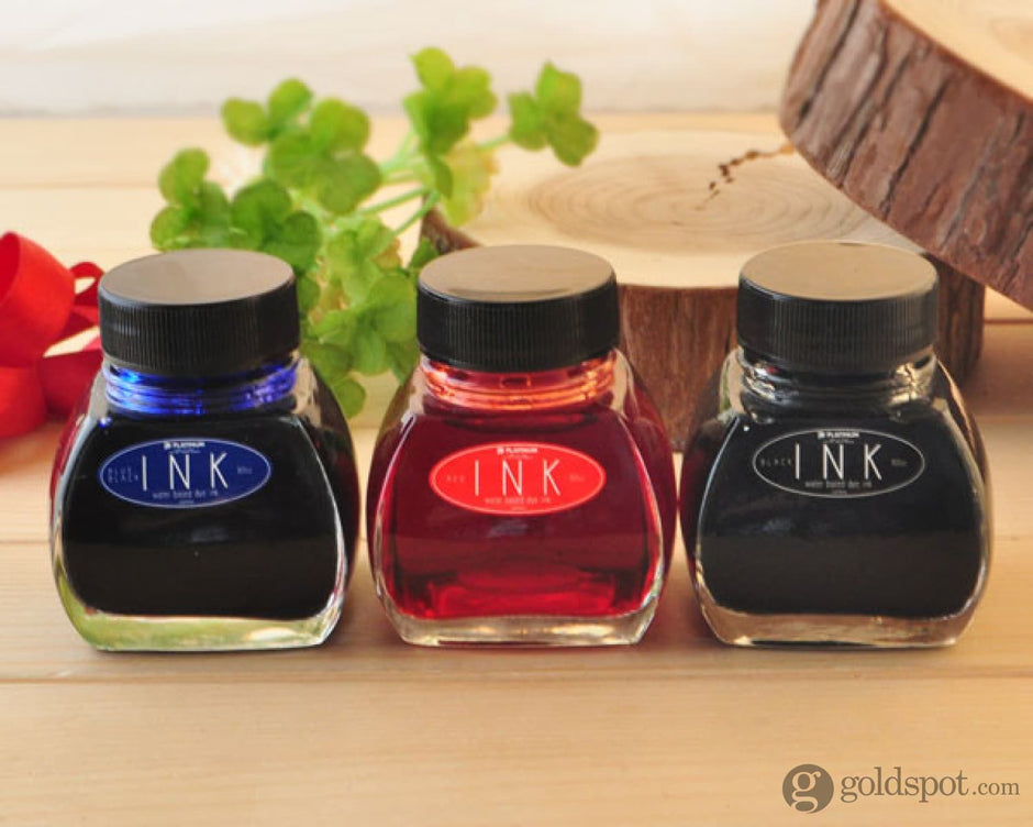 Platinum Bottled Ink in Blue-Black - 60 mL - Goldspot Pens