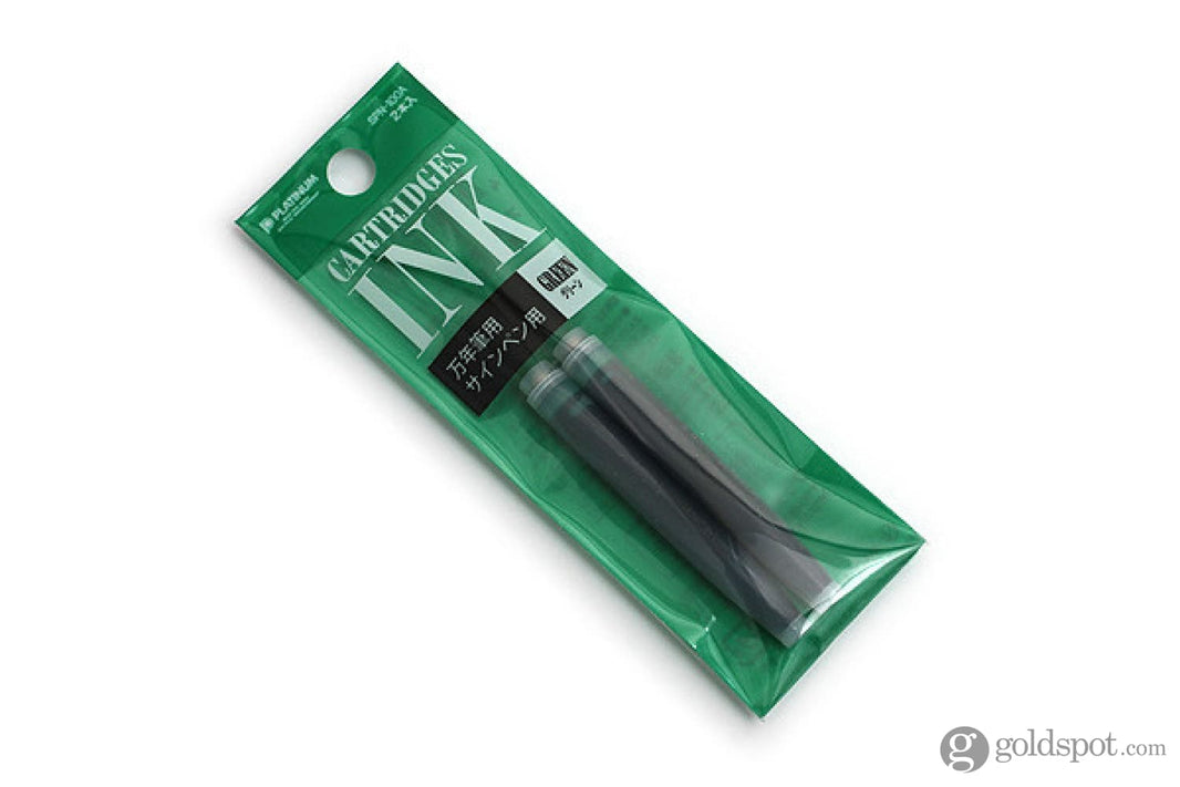 Platinum Preppy Ink Cartridge in Green - Pack of 2 - Goldspot Pens