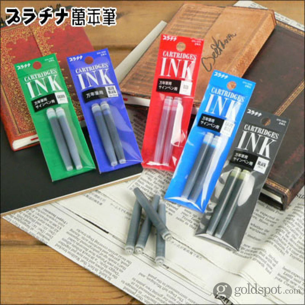 Platinum Preppy Ink Cartridge in Green - Pack of 2 - Goldspot Pens