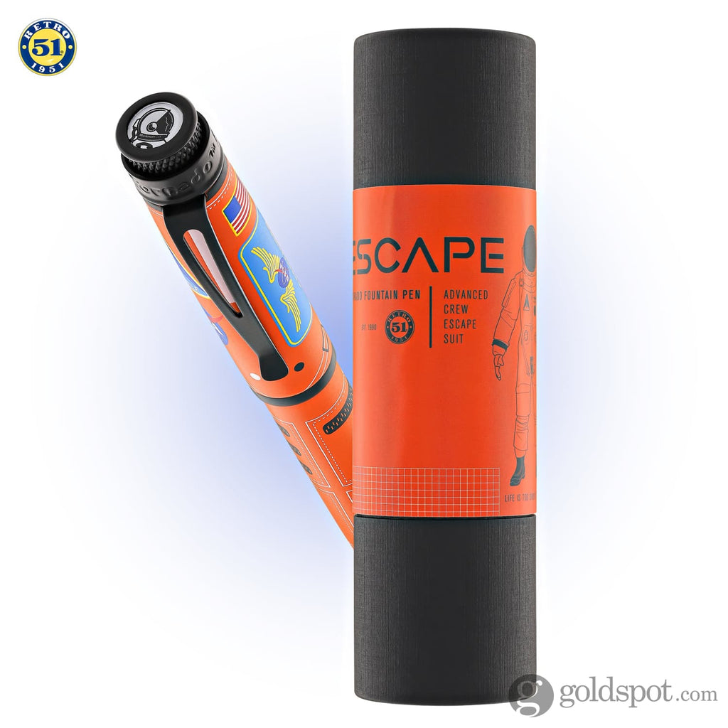 Retro 51 Tornado Fountain Pen in Escape ACES Suit Orange - Goldspot Pens