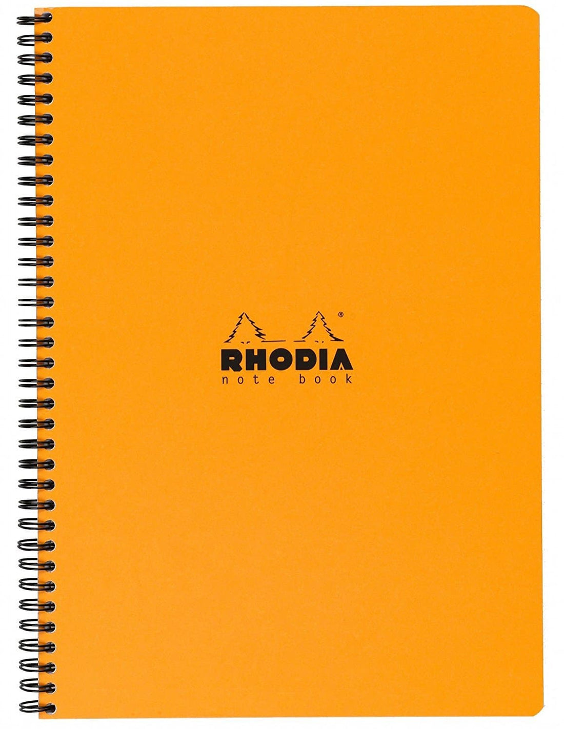 Rhodia Wirebound Lined Paper Notebook in Orange - 9 x 11.75 - Goldspot Pens