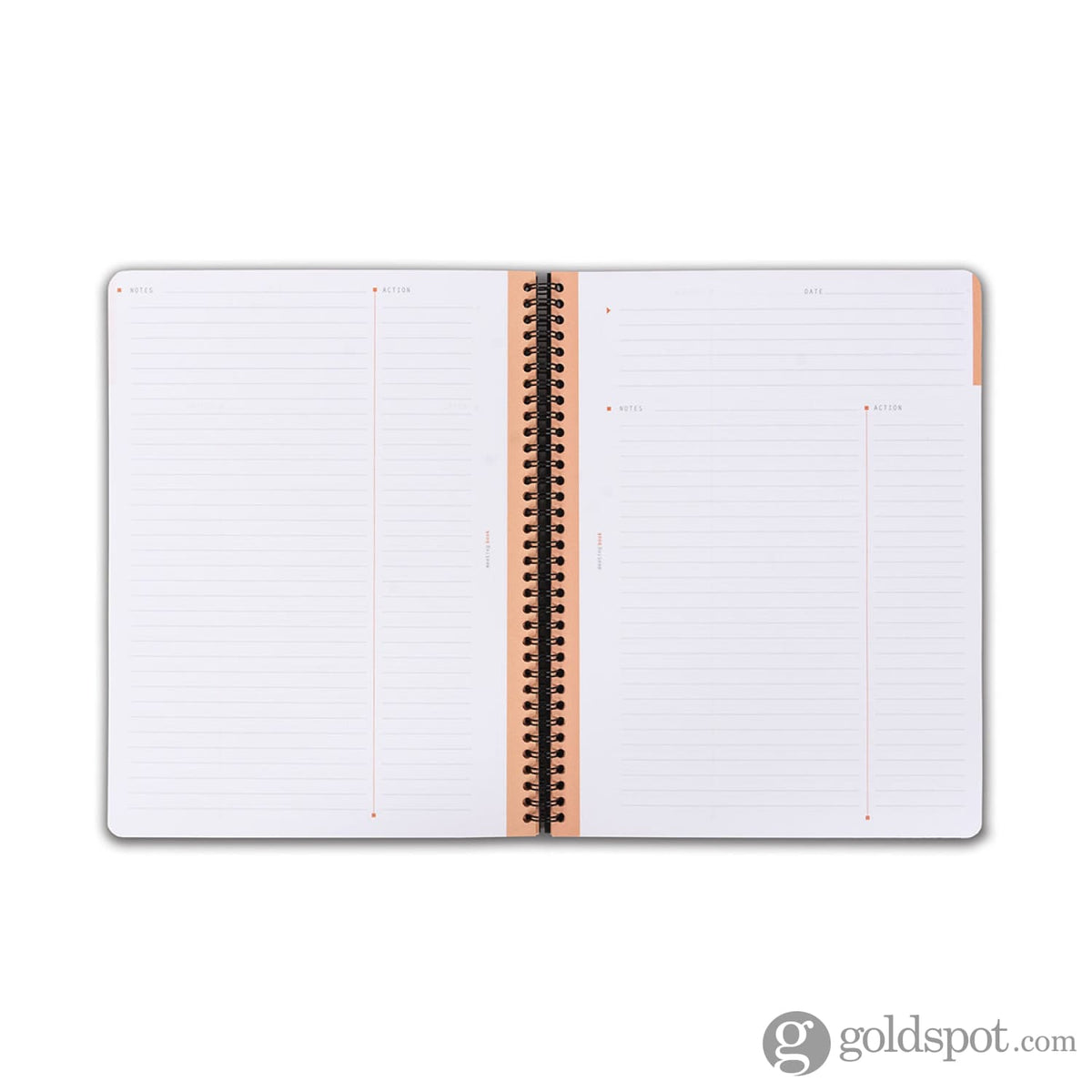 Rhodia Wiredbound Lined Meeting Book Notebook in Black - 6.5 x 8.25 ...