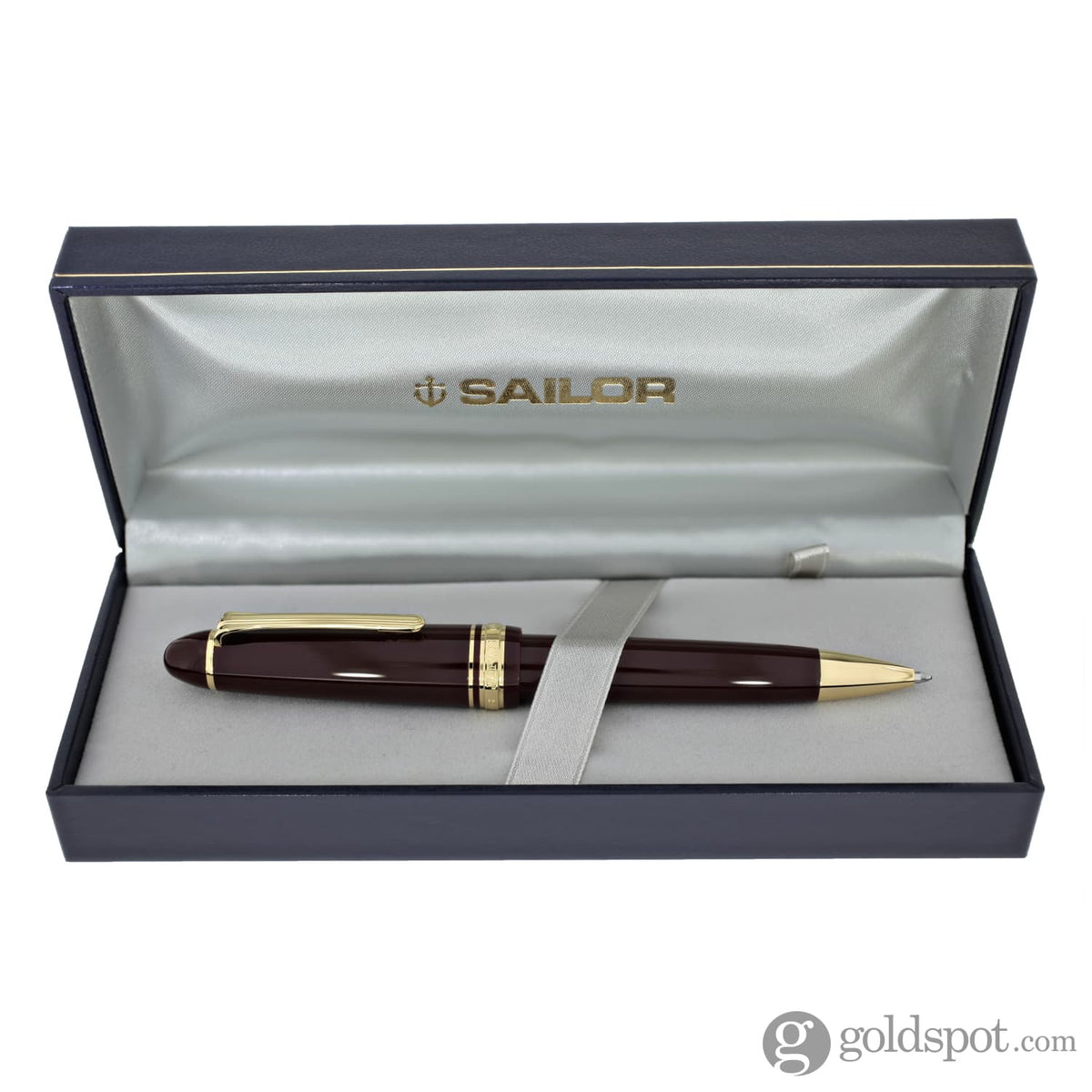 Sailor 1911 Large Ballpoint Pen in Maroon with Gold Trim - Goldspot Pens