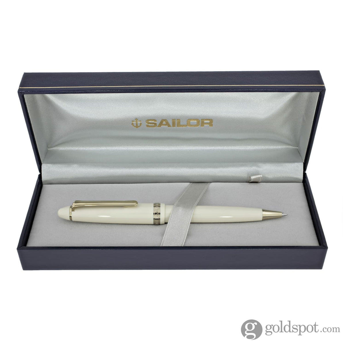Sailor 1911 Standard Ballpoint Pen in Ivory with Gold Trim - Goldspot Pens