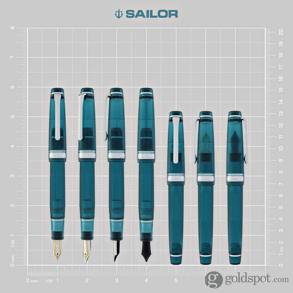 Sailor Pro Gear Regular Fountain Pen in Lucky Charm Green - 21kt Gold ...