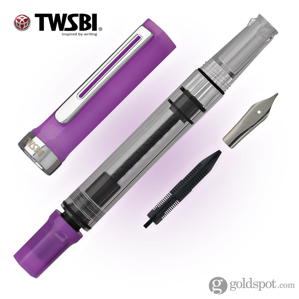 TWSBI Eco Fountain Pen in Glow Purple - Goldspot Pens