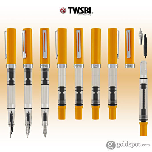 TWSBI Eco-T Fountain Pen in Saffron - Goldspot Pens
