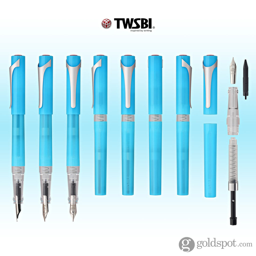 TWSBI Swipe Fountain Pen in Ice Blue - Goldspot Pens
