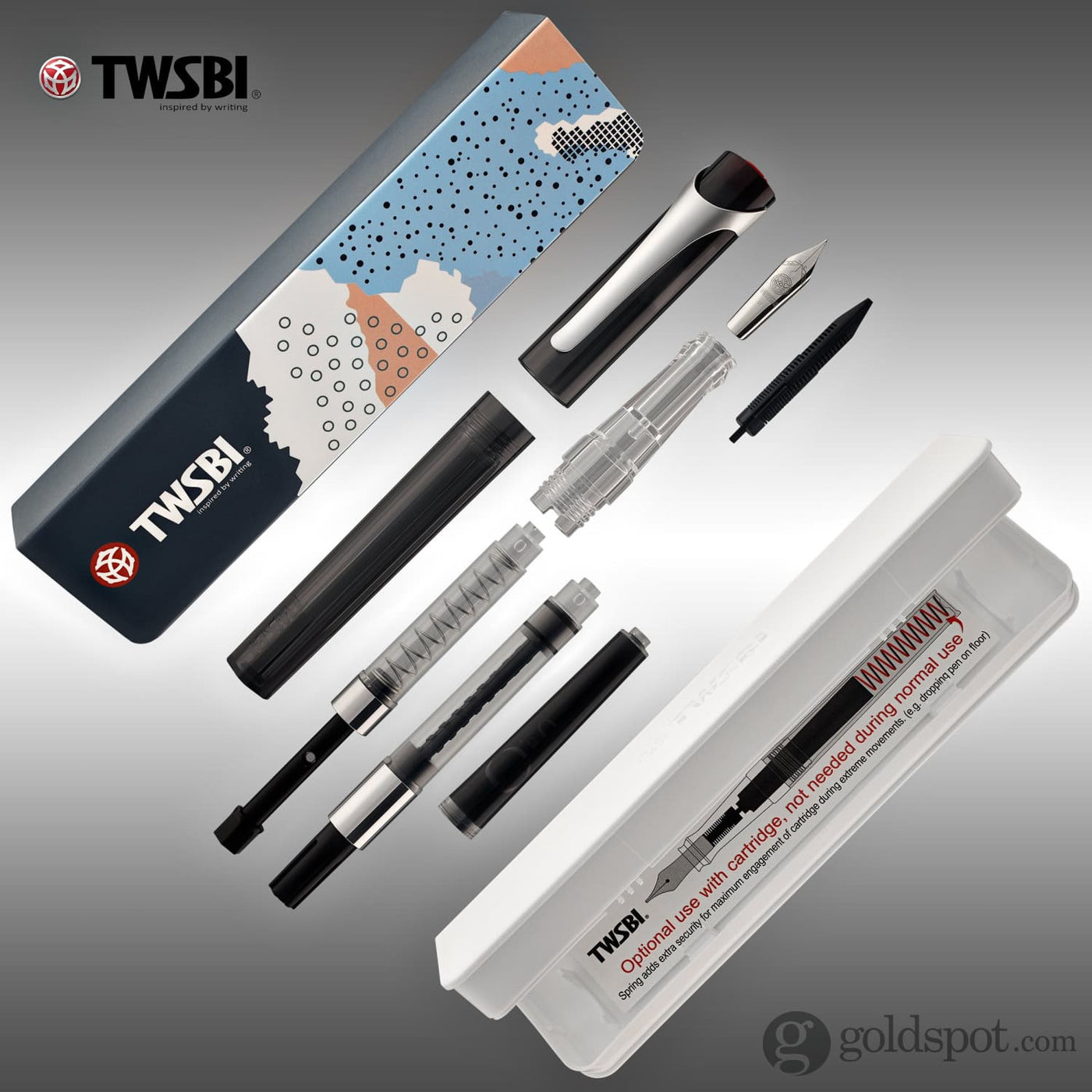 TWSBI Swipe Fountain Pen in Smoke - Goldspot Pens